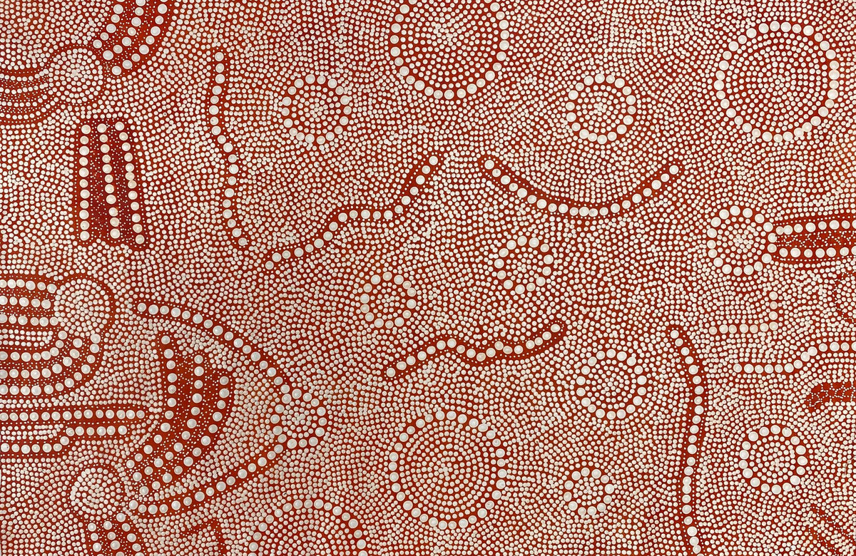"Bush Onion" Nancy Martin Napangarti 120cm x 79cm – Art by Farquhar