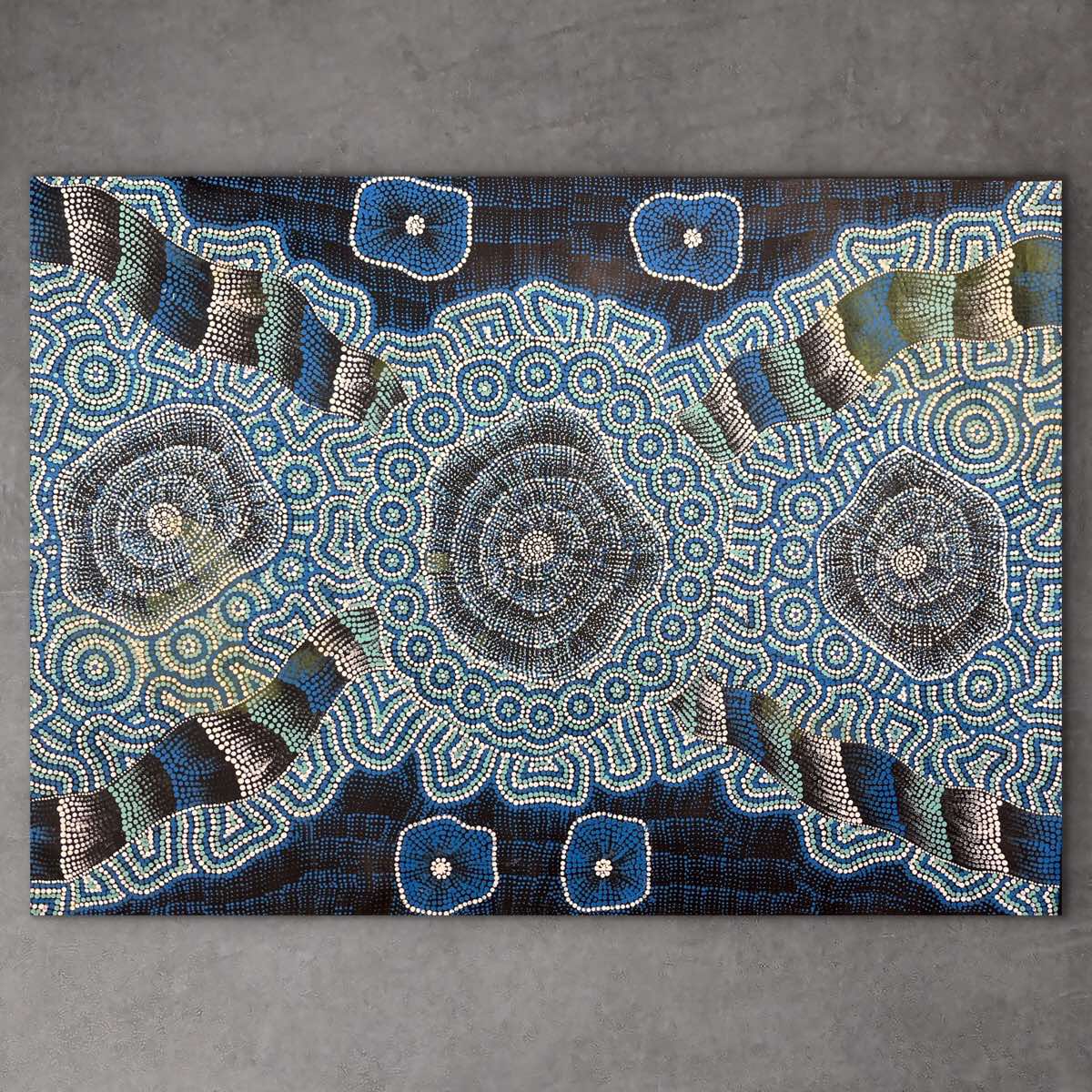 "Water Dreaming" Alison Daniels 93cm x 132cm – Art by Farquhar