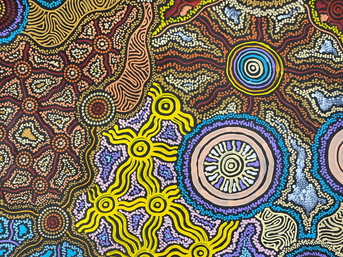 "My Country" Farron Furber Jampitjinpa 117cm x 83cm – Art by Farquhar