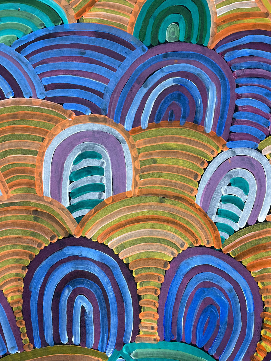 "Awelye" Jessie Bird Ngale 196cm x 72cm – Art by Farquhar