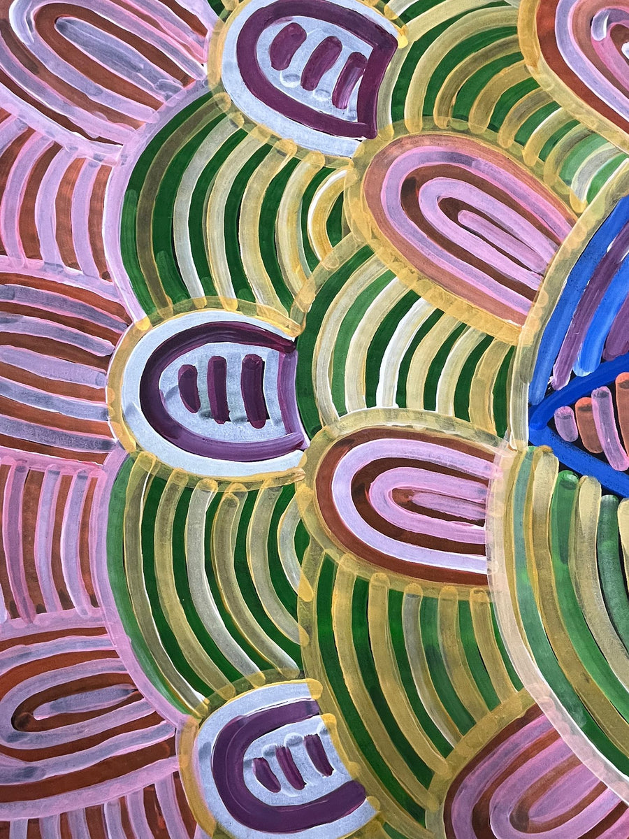 "Awelye" Jessie Bird Ngale 196cm x 72cm – Art by Farquhar