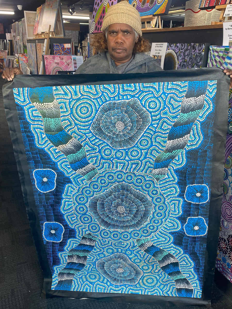 "Water Dreaming" Alison Daniels 93cm x 132cm – Art by Farquhar